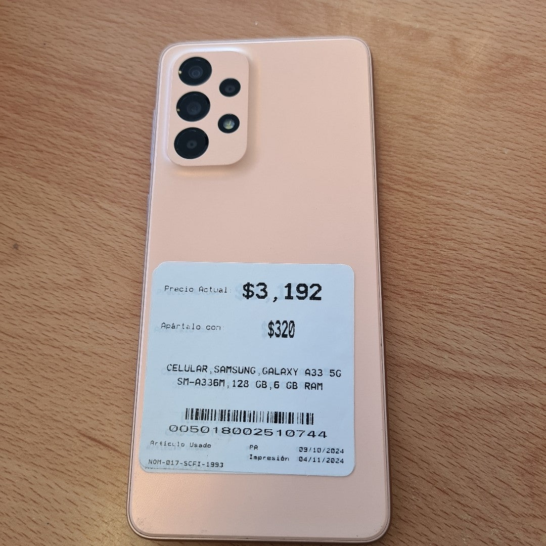 CELULAR SAMSUNG GALAXY A33 5G SM-A336M (SEMINUEVO) – Tienda Dondé