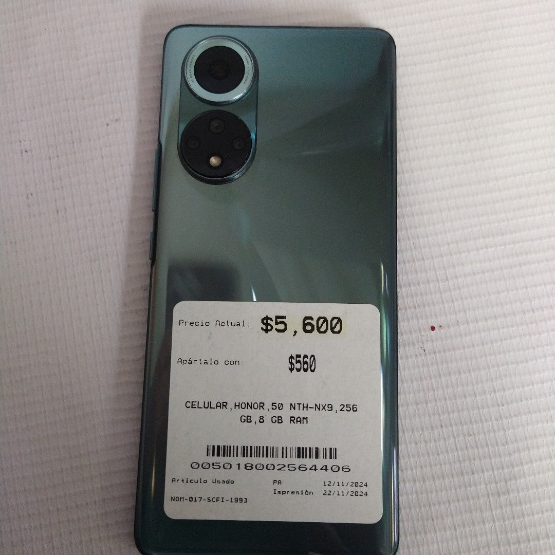 CELULAR HONOR 50 NTH-NX9 256 GB 8 GB RAM (SEMINUEVO) – Tienda Dondé