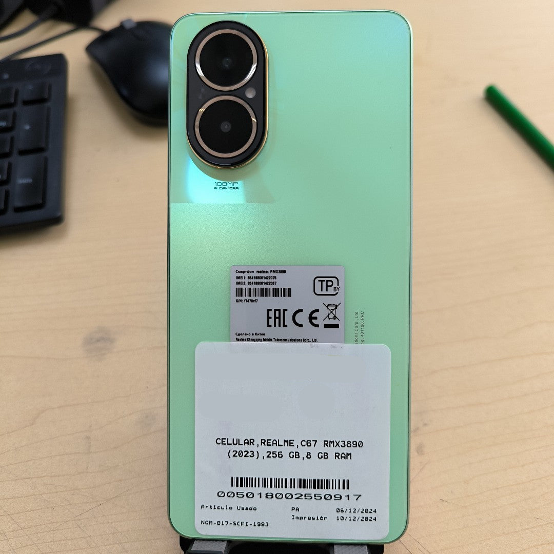 CELULAR REALME C67 RMX3890 (2023) 256 GB 8 GB RAM (SEMINUEVO) – Tienda ...