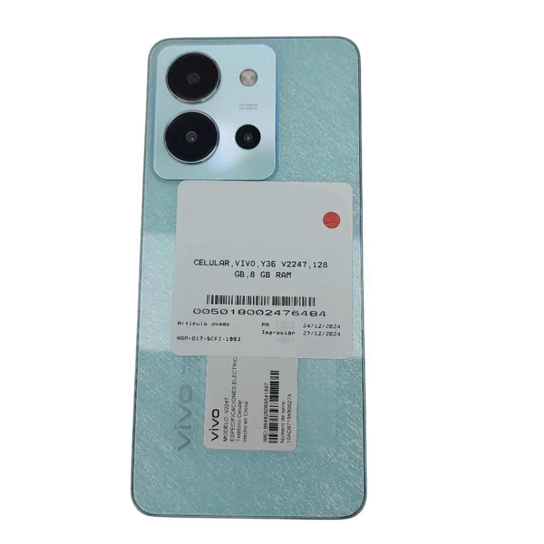 CELULAR VIVO Y36 V2247 128 GB 8 GB RAM (SEMINUEVO) – Tienda Dondé