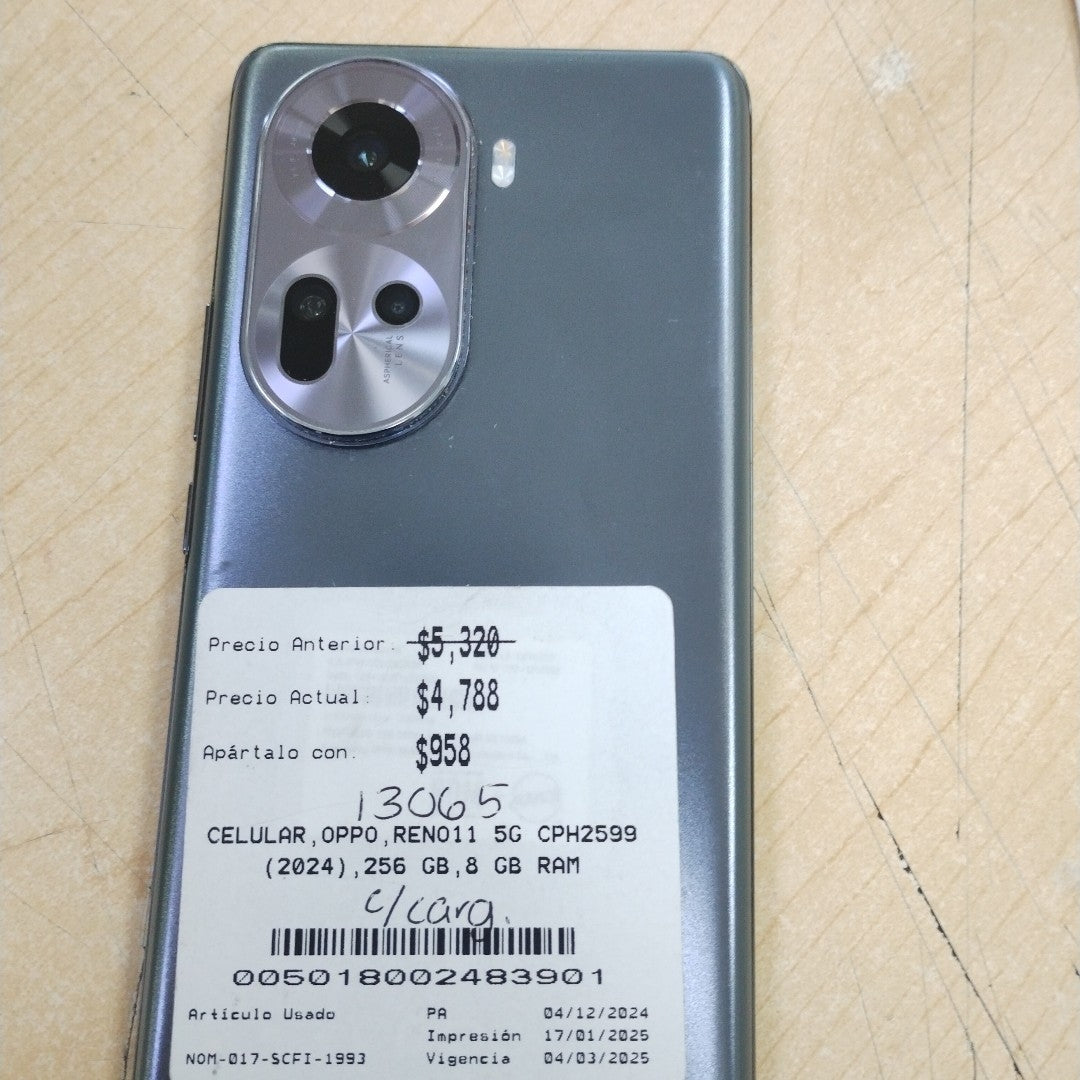 CELULAR OPPO RENO11 5G CPH2599 (2024) 256 GB 8 GB RAM (SEMINUEVO ...