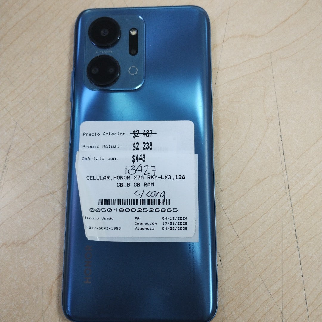 CELULAR HONOR X7A RKY-LX3 128 GB 6 GB RAM (SEMINUEVO) – Tienda Dondé