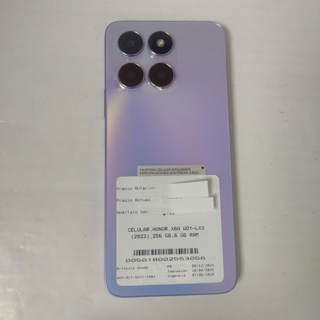 CELULAR HONOR X6A WDY-LX3 (2023) 256 GB 6 GB RAM (SEMINUEVO) – Tienda Dondé