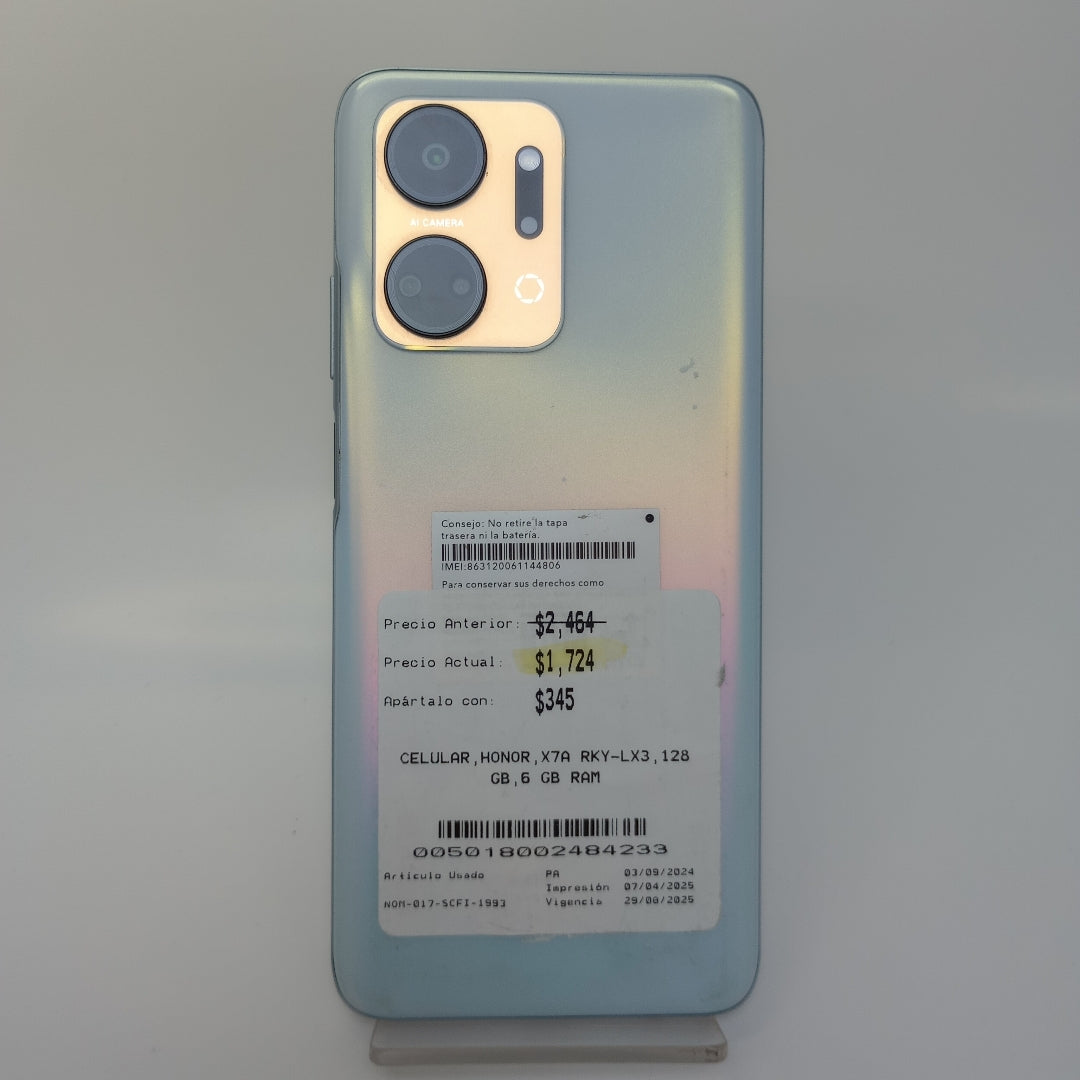 CELULAR HONOR X7A RKY-LX3 128 GB 6 GB RAM (SEMINUEVO) – Tienda Dondé