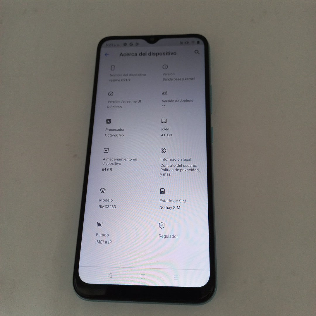 CELULAR REALME C21-Y RMX3263 64 GB 4 GB RAM (SEMINUEVO) – Tienda Dondé
