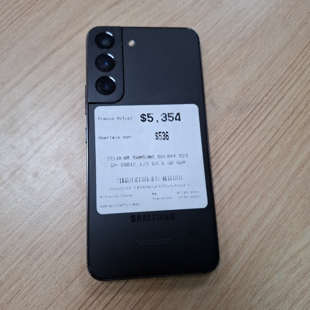 CELULAR SAMSUNG GALAXY S22 SM-S901E 128 GB 8 GB RAM (SEMINUEVO ...
