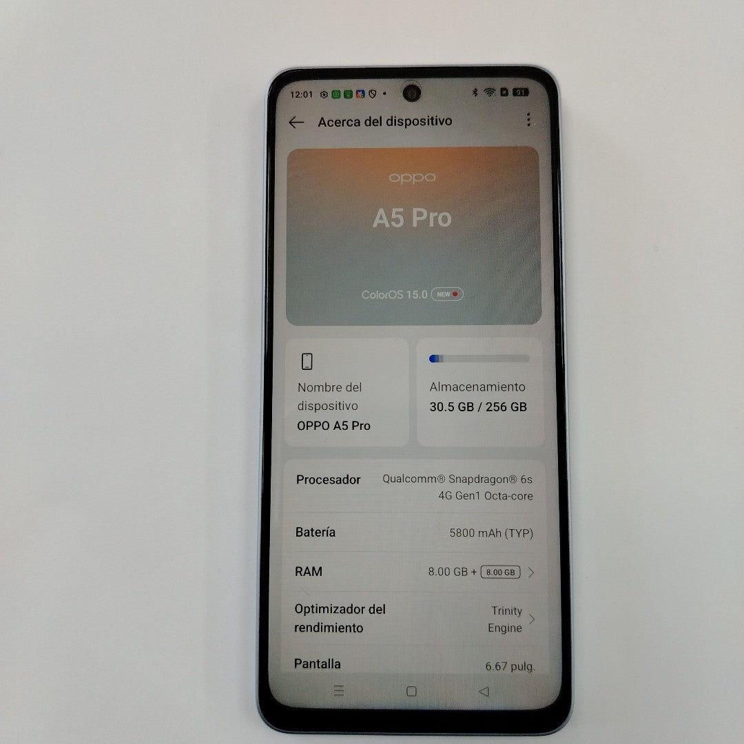 CELULAR OPPO A5 PRO CPH2711 (2025) 256 GB 8 GB RAM – Tienda Dondé
