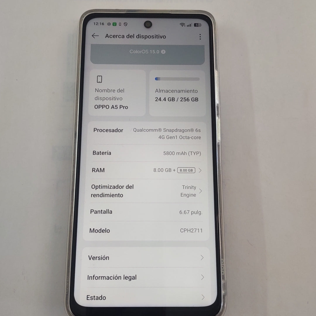 CELULAR OPPO A5 PRO CPH2711 (2025) 256 GB 8 GB RAM (SEMINUEVO) – Tienda ...
