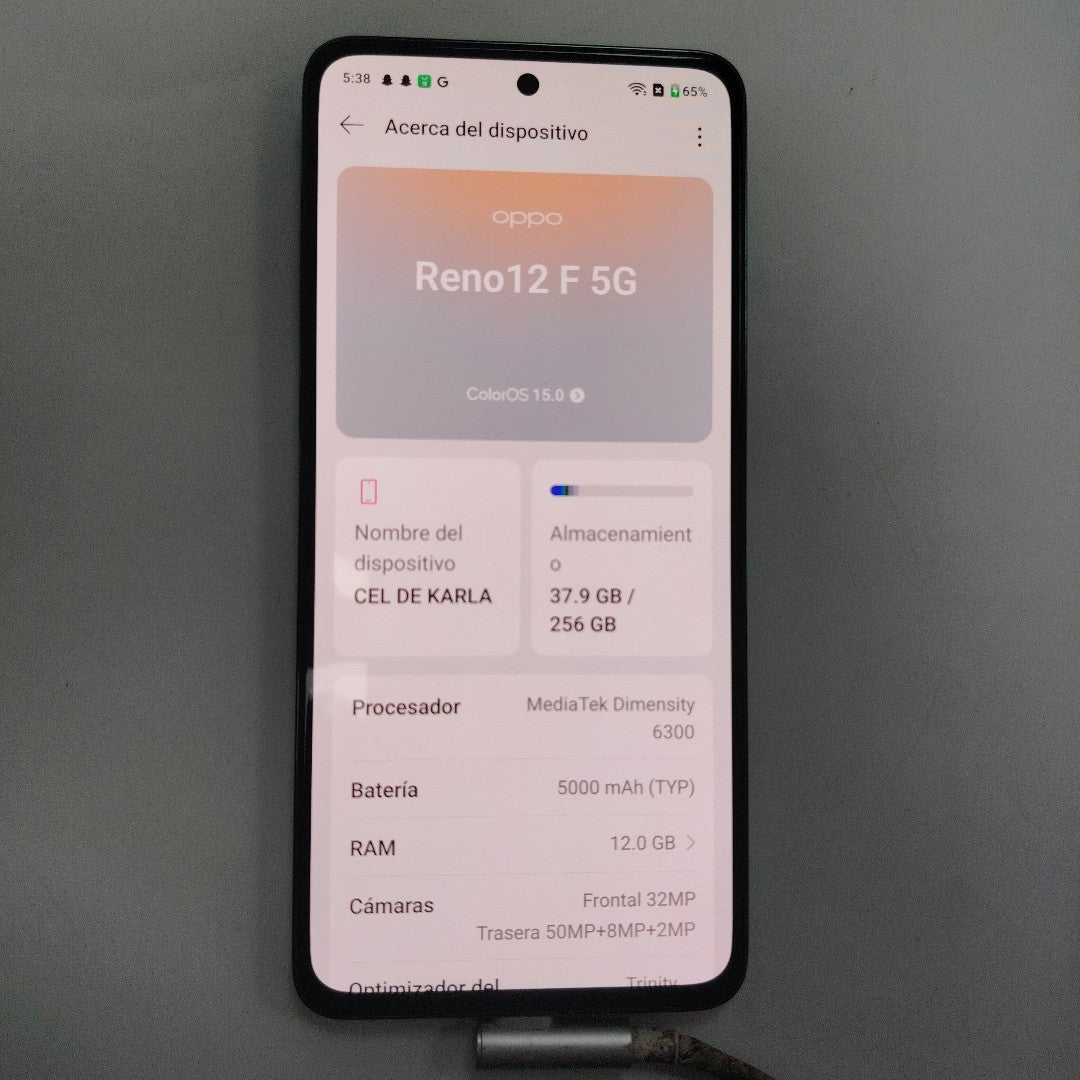 CELULAR OPPO RENO 12F 5G CPH2637 256 GB 12 GB RAM (SEMINUEVO) – Tienda ...