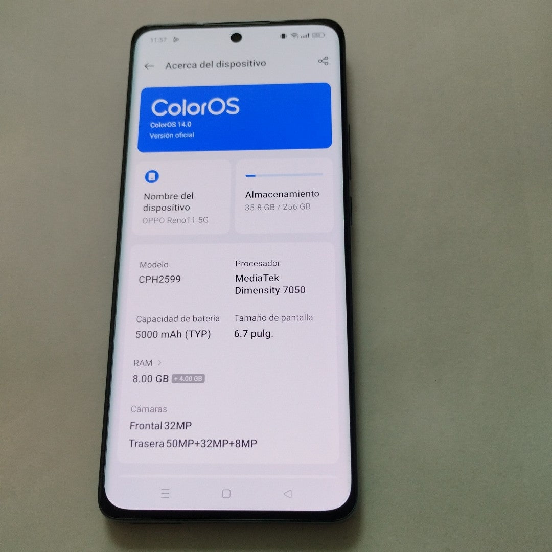 CELULAR OPPO RENO11 5G CPH2599 (2024) 256 GB 8 GB RAM (SEMINUEVO ...